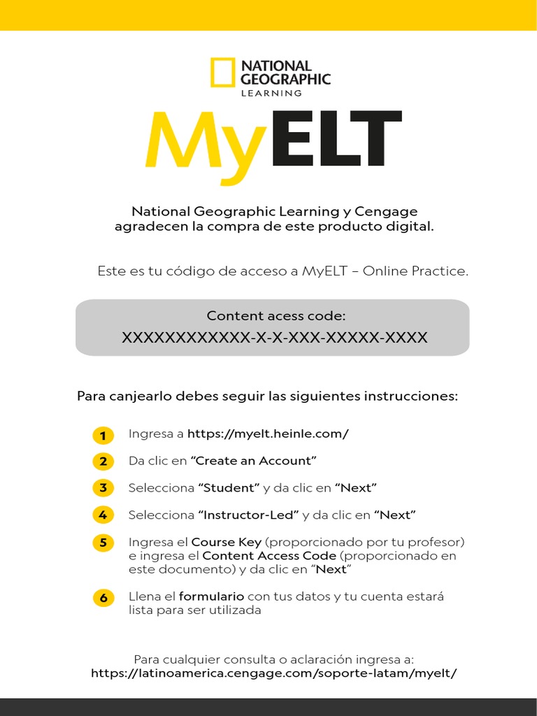 MyELT Instructions | PDF