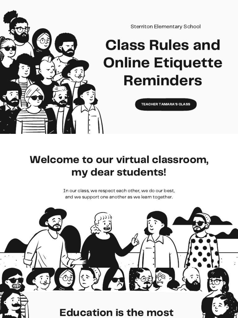 Class Rules and Online Etiquette | PDF | Classroom | Distance Education