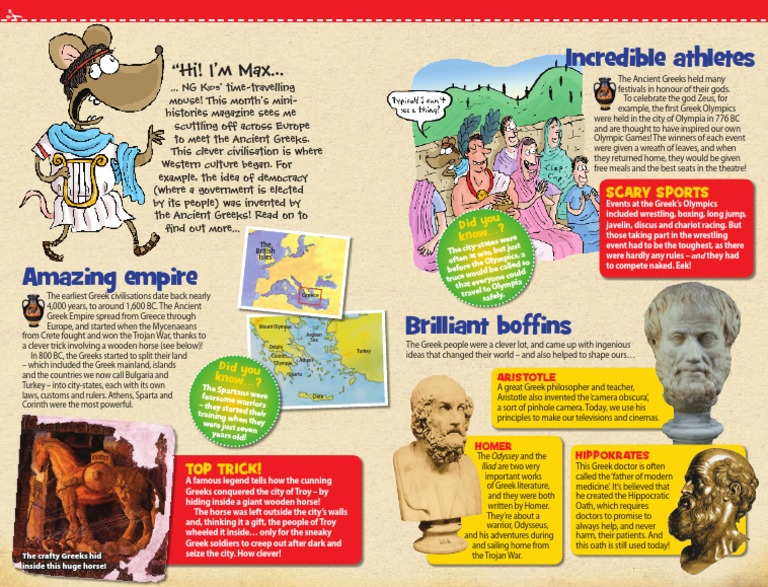 (300538) NGK Mini Histories Comic - Ancient Greeks Page 1 | PDF ...