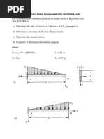 Examples of Beams For Non-Uniformly Distributed Loads | PDF