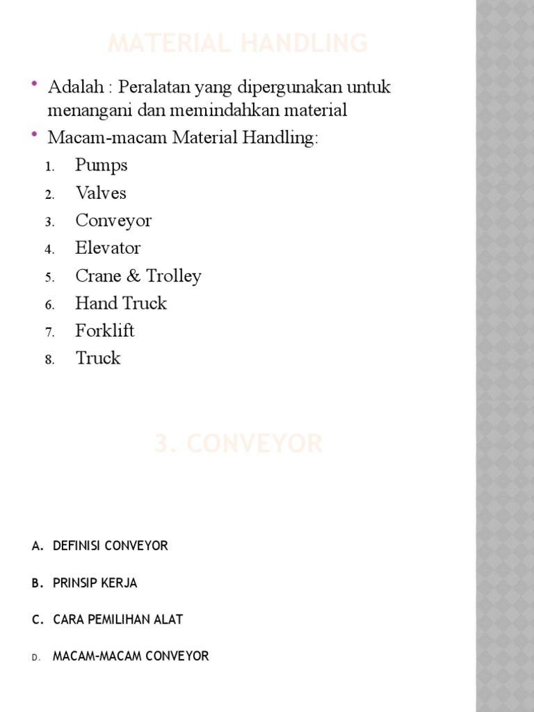 Material Handling-Conveyor | PDF