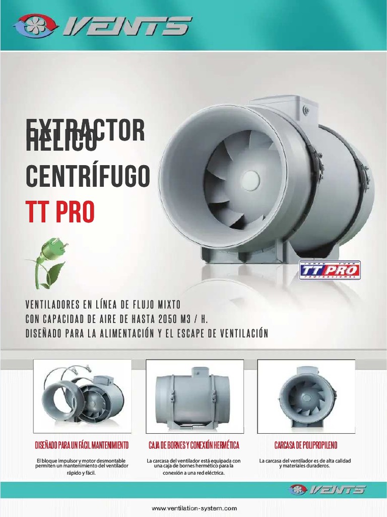 PDF Vents TT Pro Brochure | PDF | Máquinas | Ingeniería mecánica