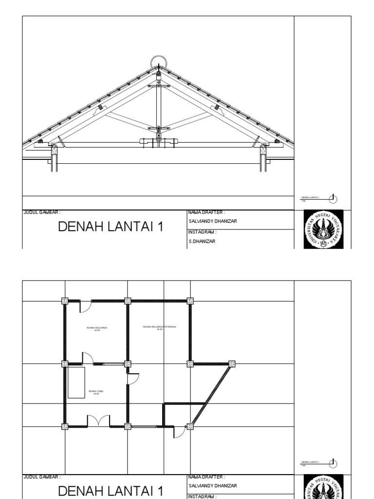 Detail Kuda Kuda & Atap | PDF