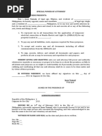 SPA - Sample Form | PDF | Power Of Attorney | Government Information