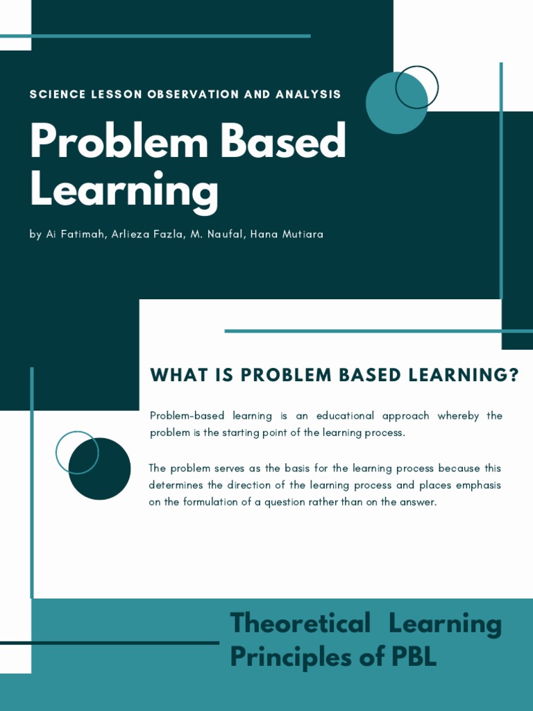 Problem Based Learning | PDF | Human Nature | Psychological Concepts