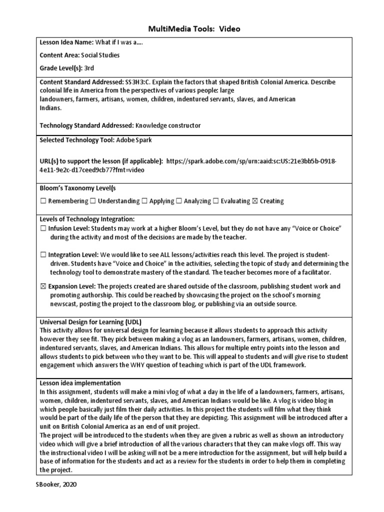 Module 11 Multimedia Video Lesson David Sigman | PDF | Pedagogy ...