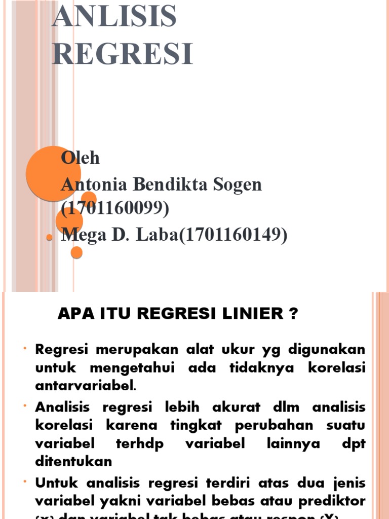 Panduan Lengkap Analisis Regresi Linier | PDF