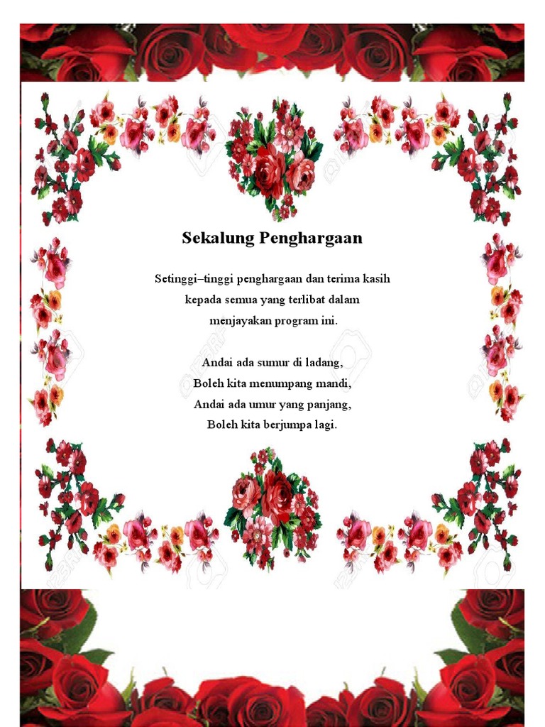 Brosur Majlis Perpisahan | PDF