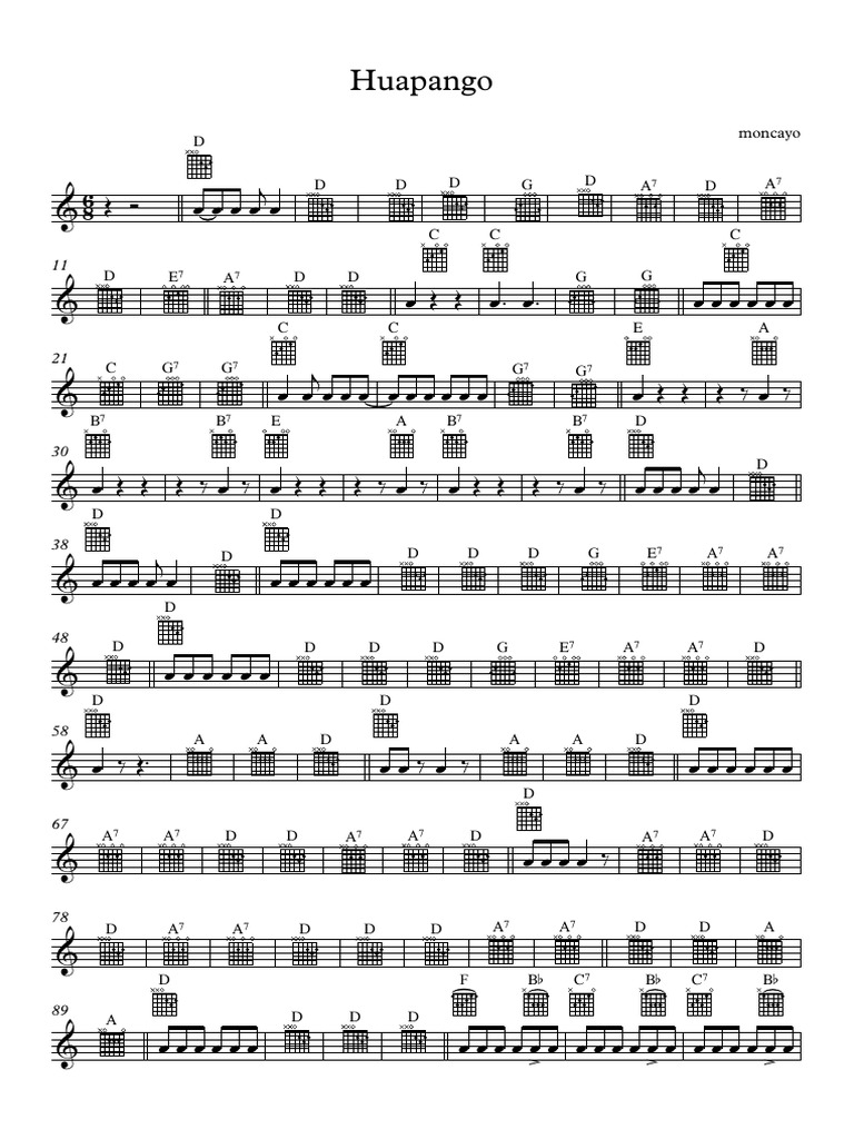 Huapango - Partitura Completa | PDF