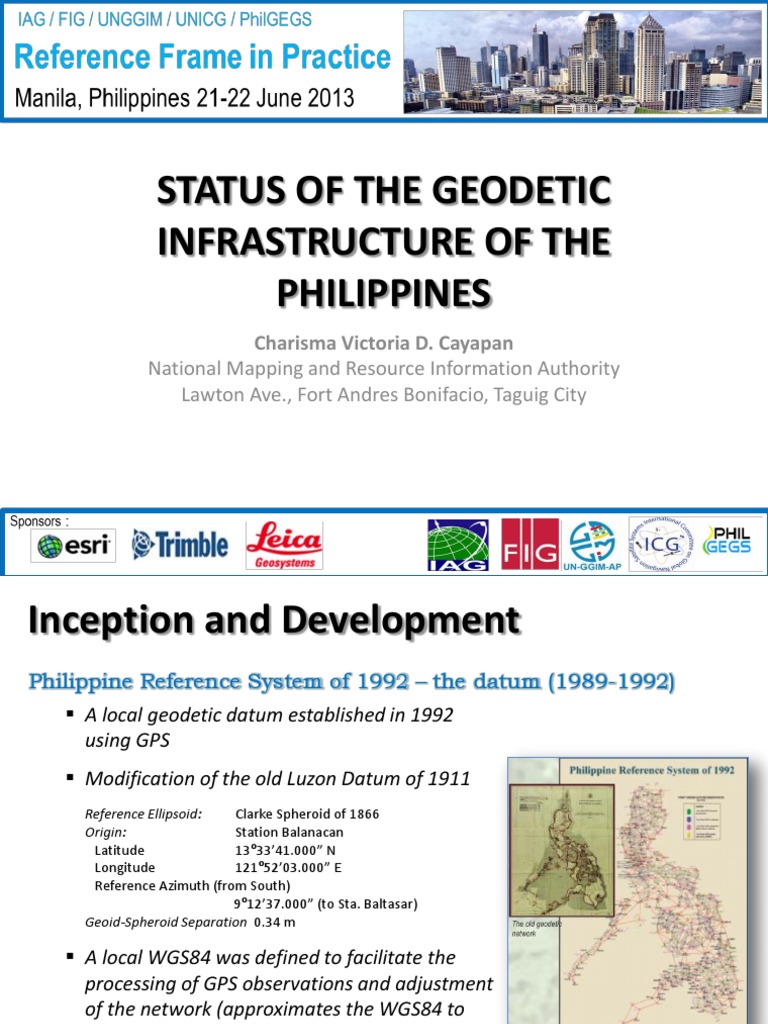 Status of The Geodetic Infrastructure of The Philippines | PDF | Geodesy | Geographical Technology