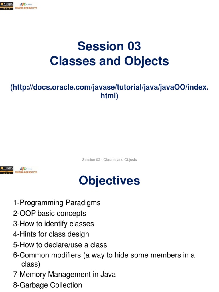 Session03-Classes and Objects | PDF | Constructor (Object Oriented Programming) | Programming