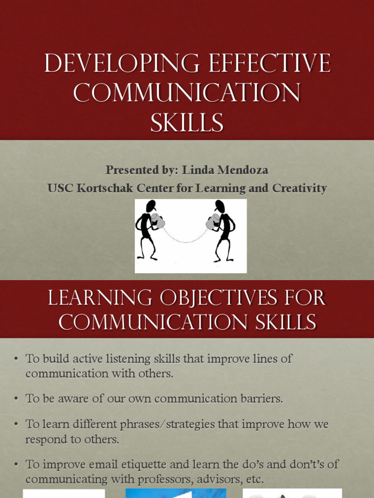 Improving Communication Skills | PDF | Body Language | Communication