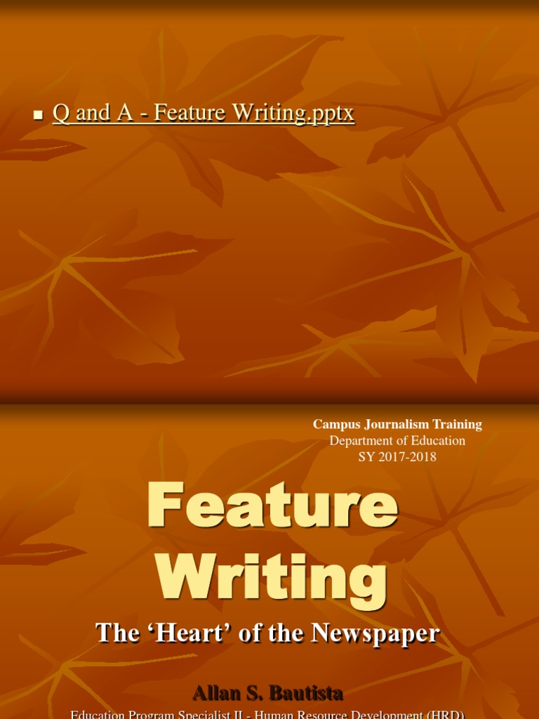 Feature Writing | PDF | News