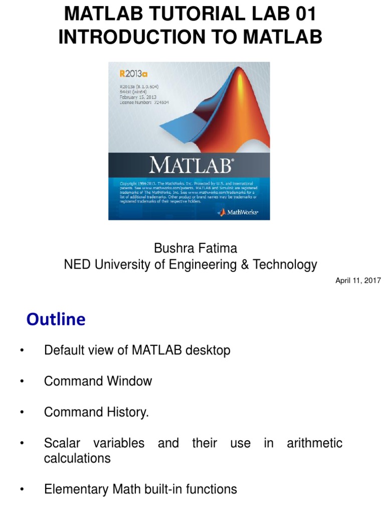 MATLAB TUTORIAL LAB 01 INTRODUCTION | PDF | Trigonometric Functions | Sine