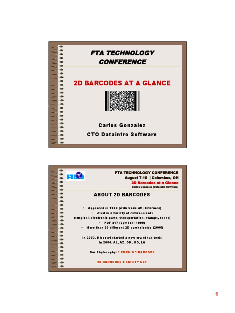 All About Pdf417 - 2D Barcodes | PDF | Barcode | Computer Data