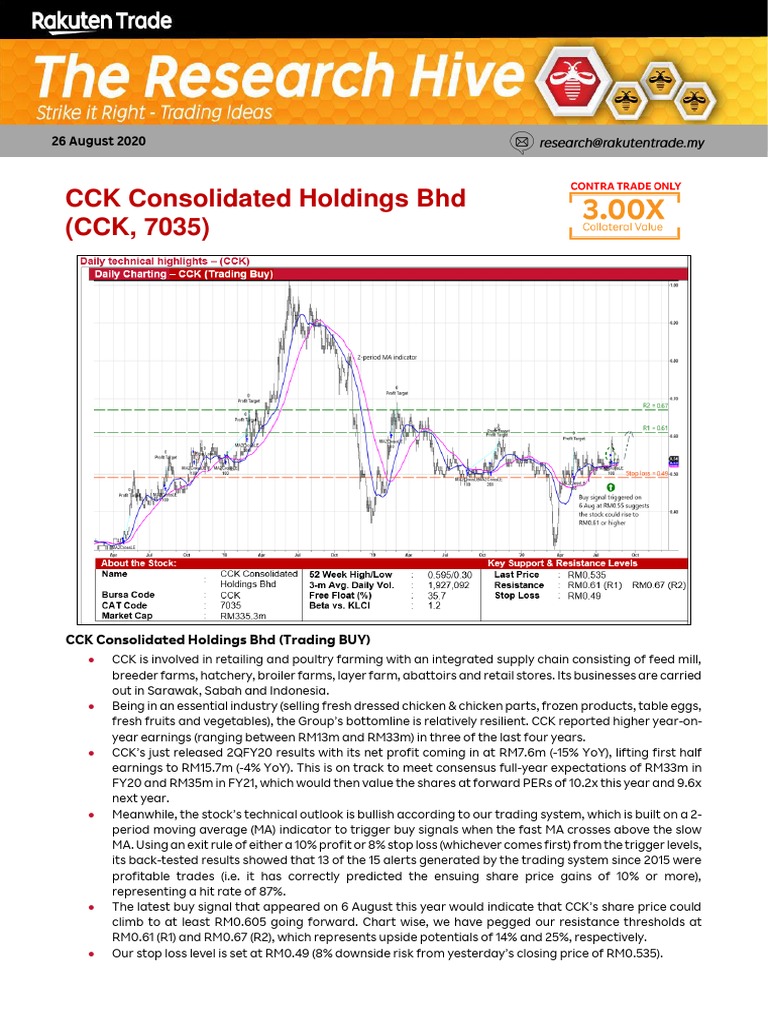 CCK - Research Hive - 26 Aug 2020 | PDF | Financial Markets | Financial ...