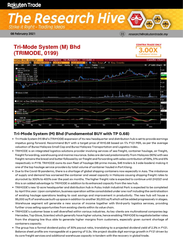 TRIMODE - Research Hive - 8 Feb 2021 | PDF | Logistics | Economies