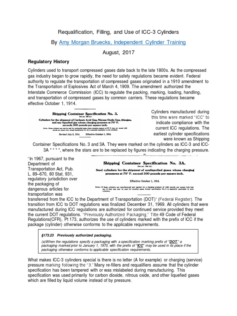 USA-ICC-3 (2017) Requalification-Filling-Use | PDF | Interstate ...