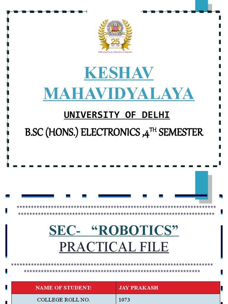 ROBOTICS PRACTICAL FILE AURDINO 7 Tinkercad | PDF | Servomechanism | Computer Science