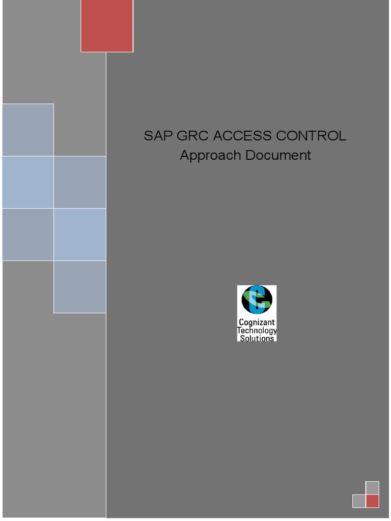 SAP GRC Access Control Approach Document Draft v04 | PDF | Risk ...