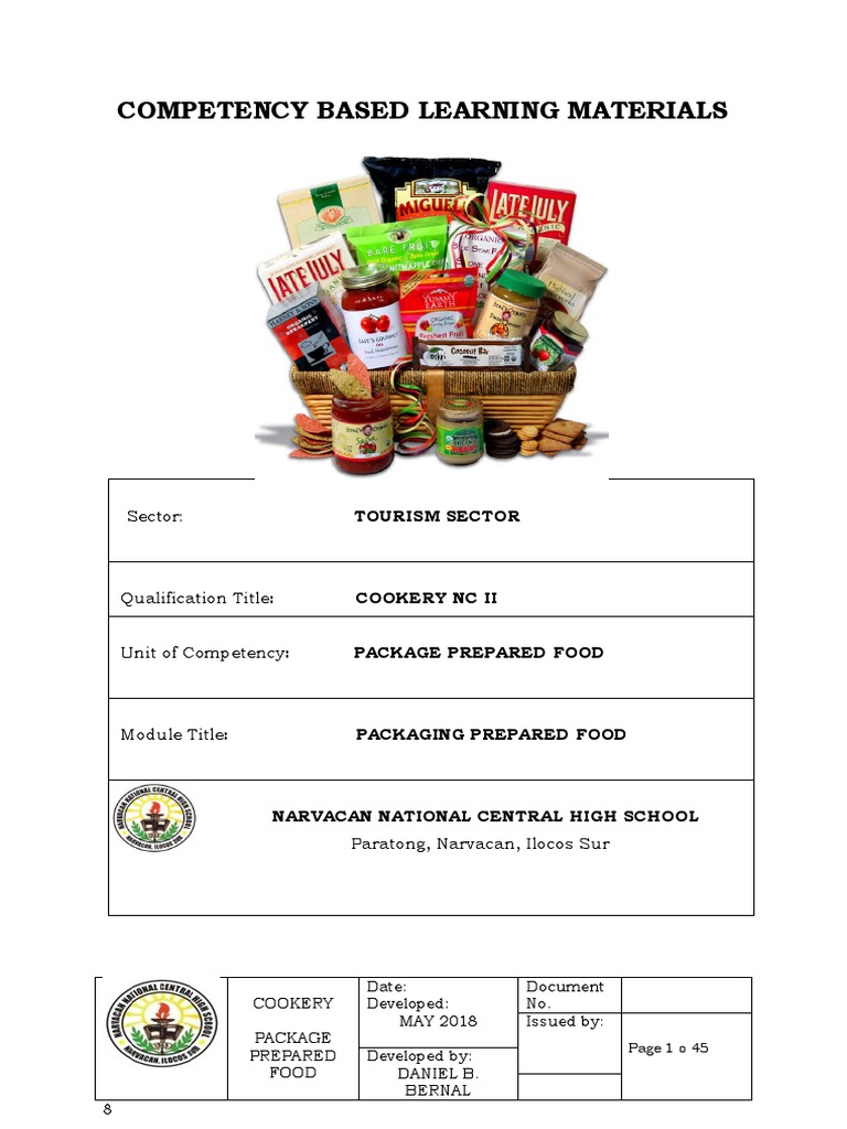 DANIEL-CBLM-final - PACKAGE PREPARED FOOD | PDF | Packaging And ...