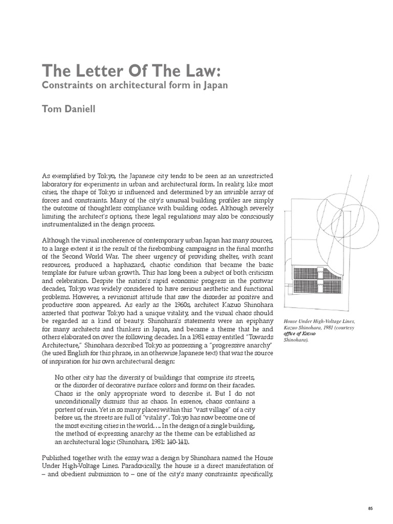 Tokyo's Zoning Laws and Urban Form | PDF | Zoning | Economic Sectors