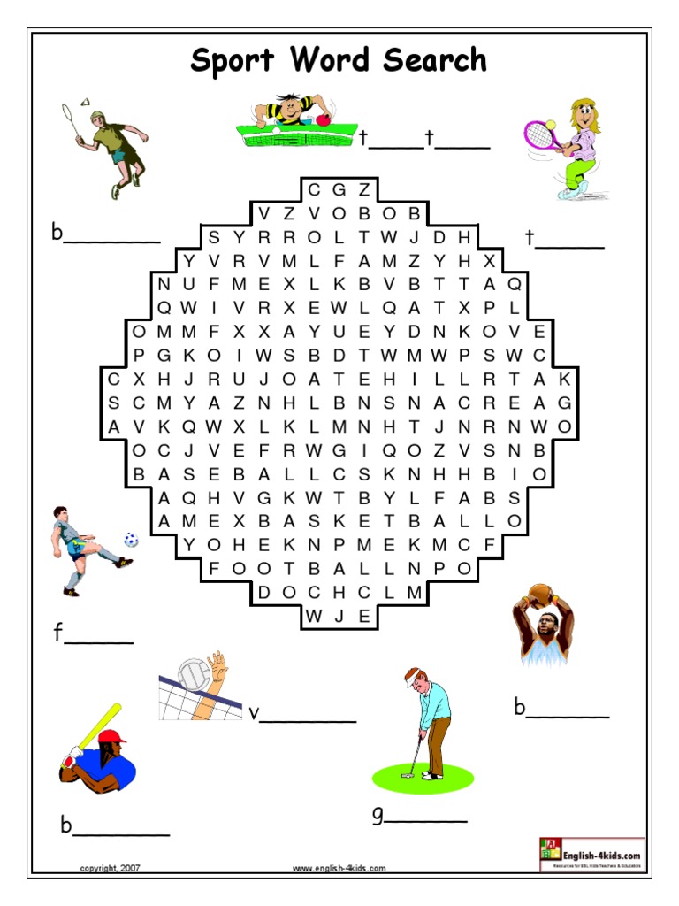 Sport Word Search | PDF