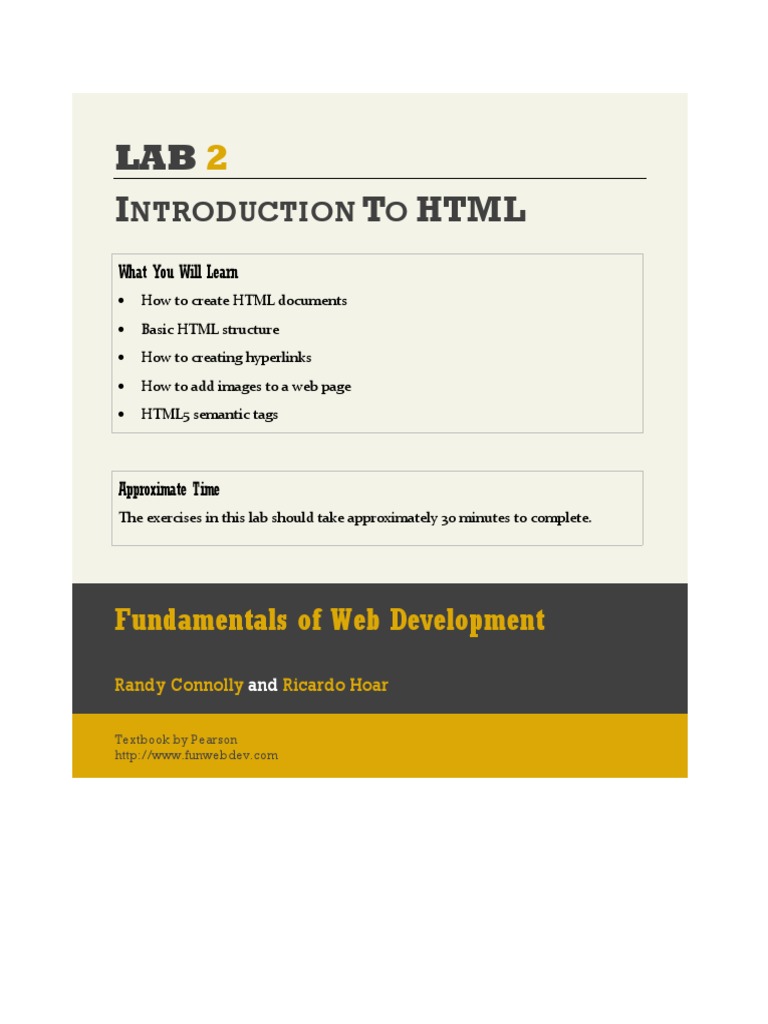 Lab 02 | PDF | Html Element | Html