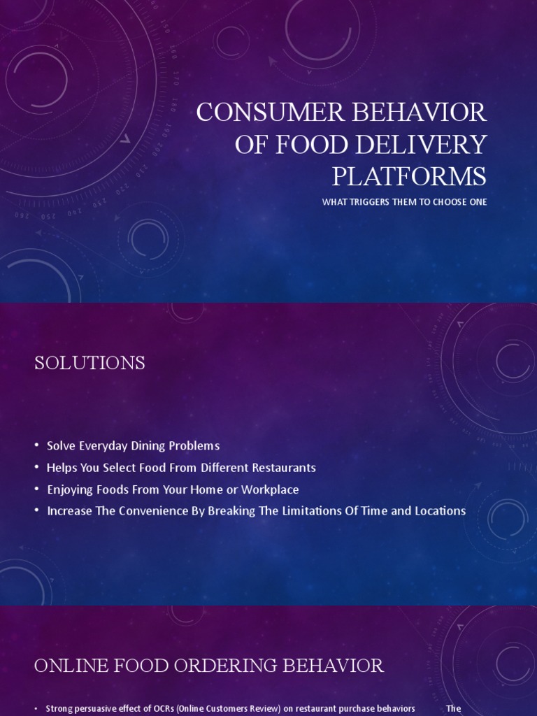 Consumer Choices in Food Delivery Services | PDF