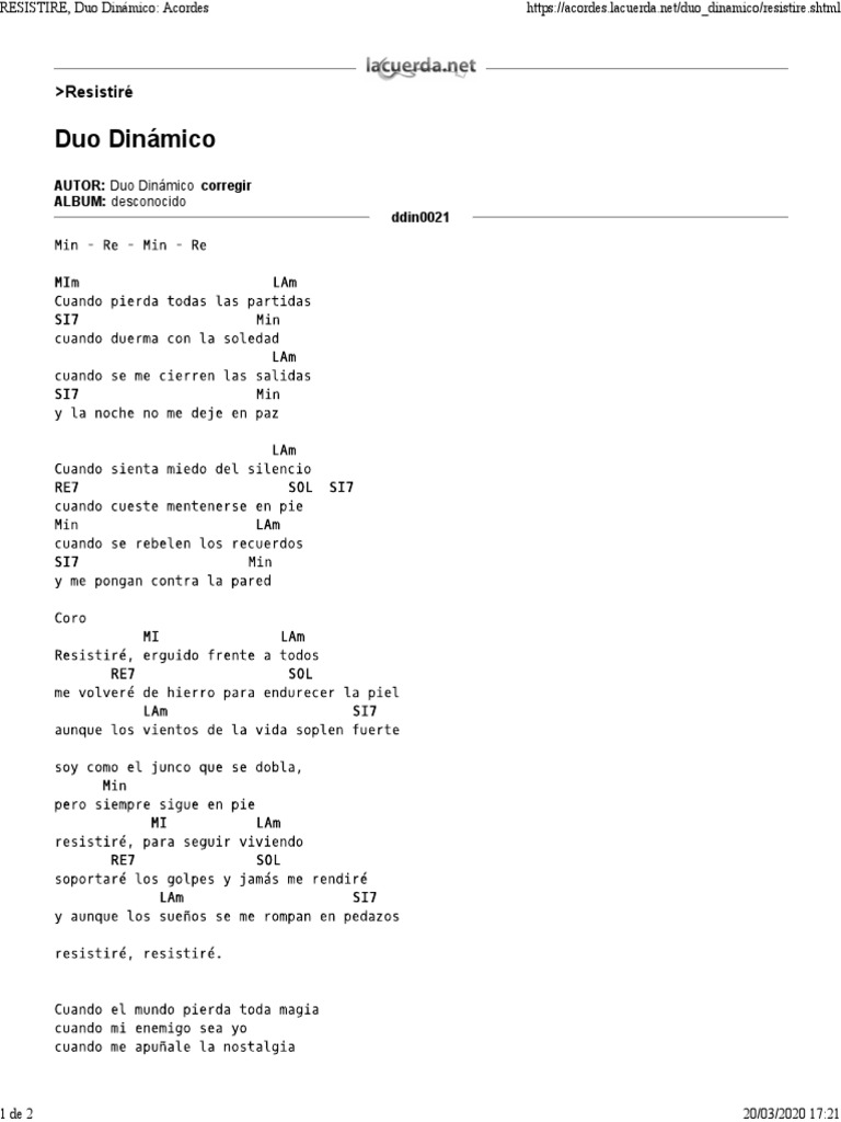 Resistire Duo Dinámico | PDF