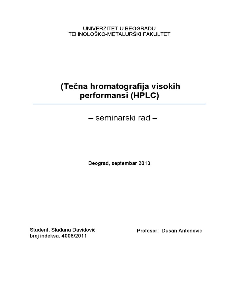 HPLC | PDF