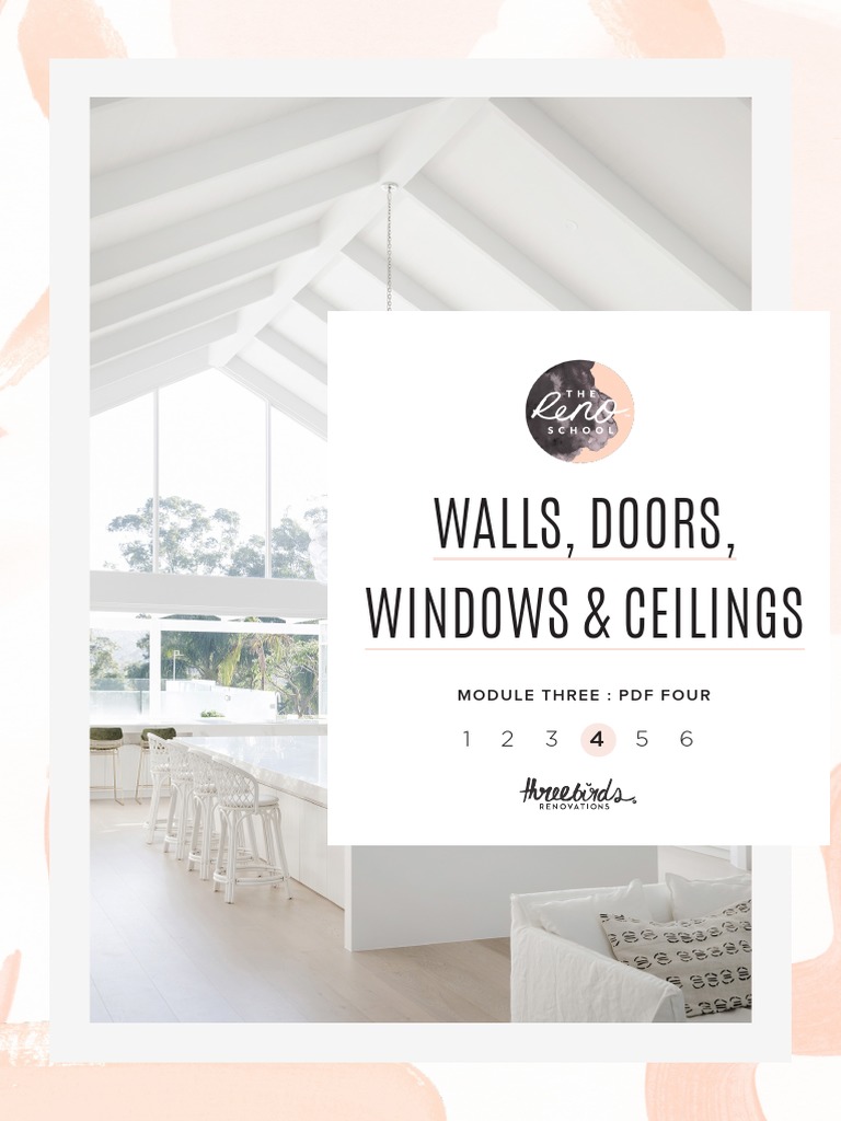 4 - Walls, Doors, Windows - Ceilings | PDF | Window | Door