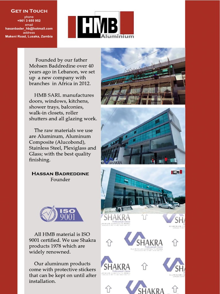 HMB Brochure | PDF | Window | Door