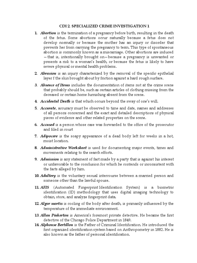 Cdi 2 | PDF | Chromatography | Crime & Violence