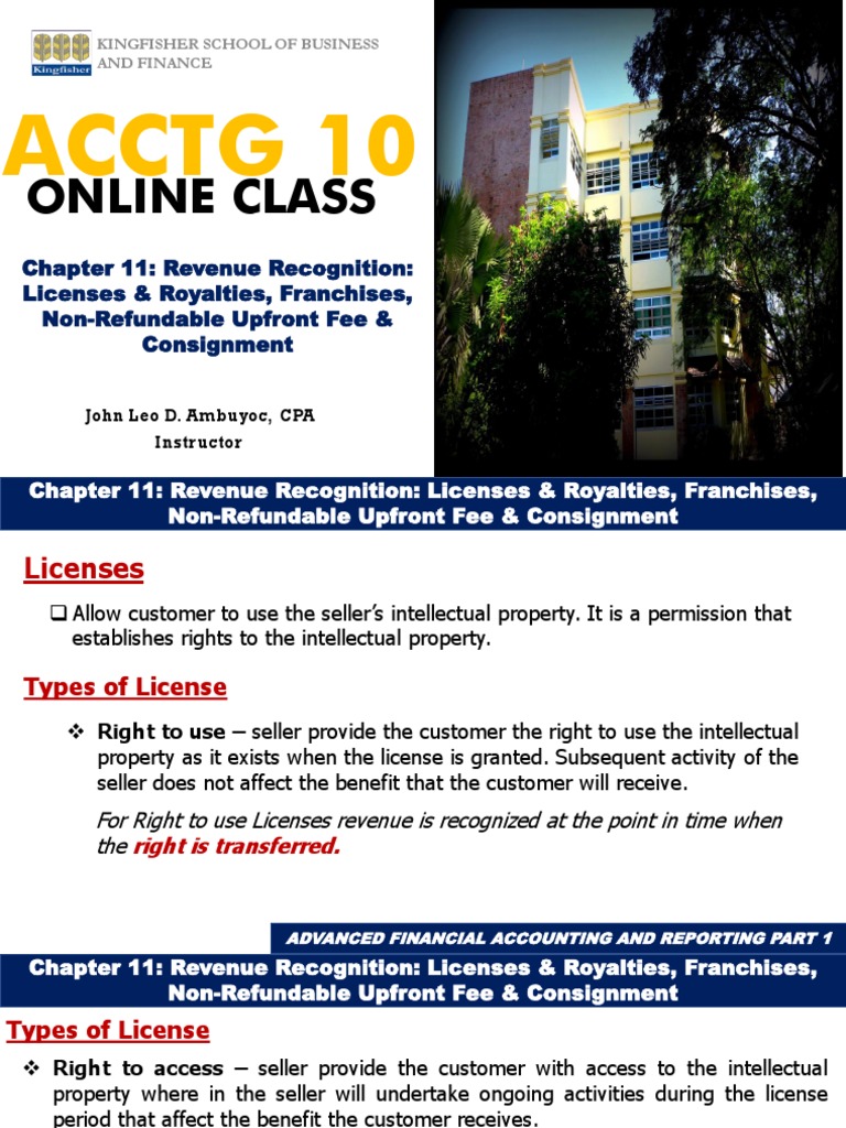 Module 3.1 Licenses, Royalties & Franchise Part 1 | PDF | Franchising | License