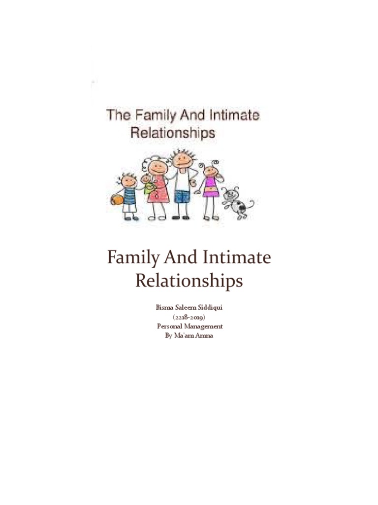 Family and Intimate Relationships | PDF | Intimate Relationships | Kinship