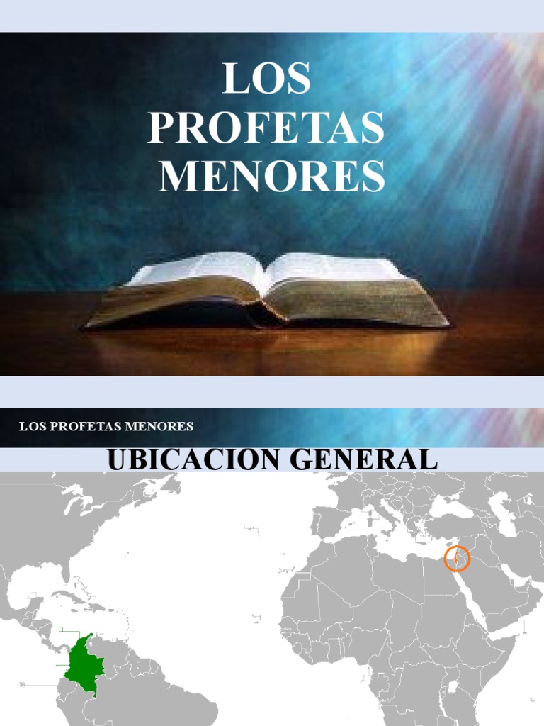 Introduccion A Los Profetas Menores Pdf Profeta Isaias