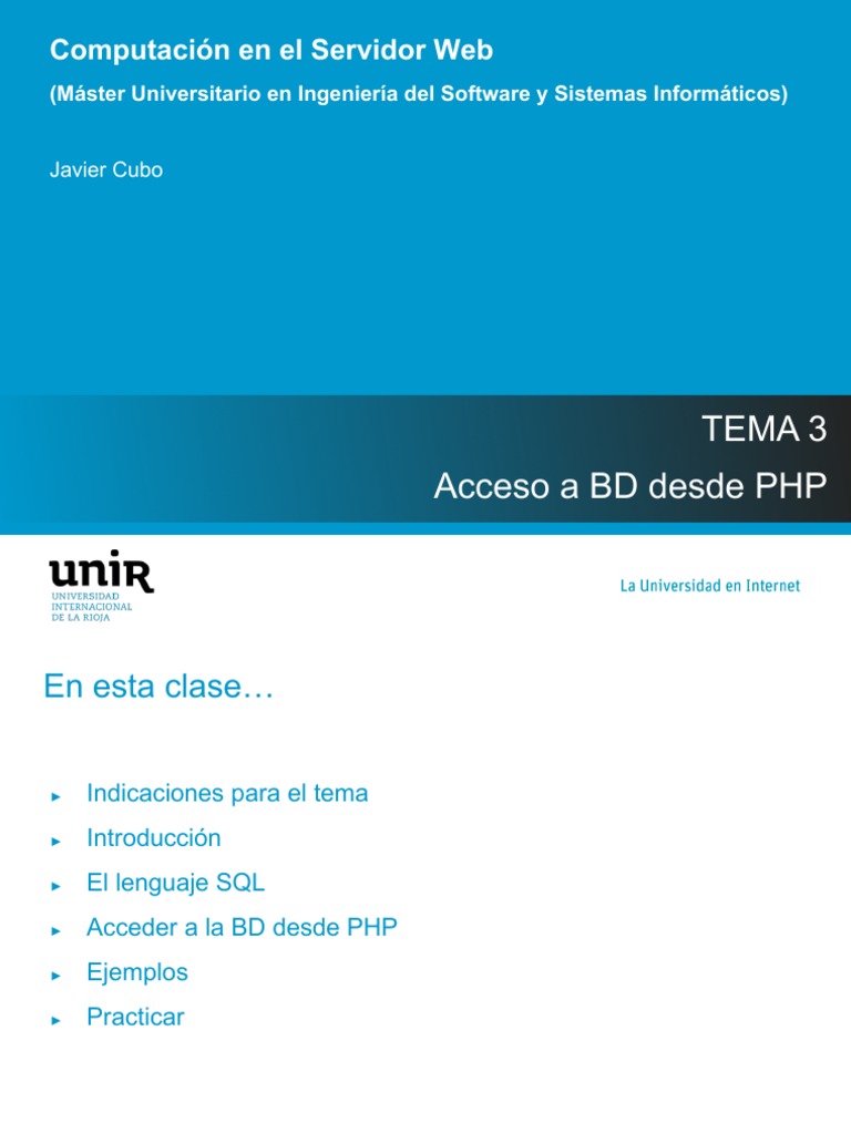 Acceso a MariaDB desde PHP: Guía Completa | PDF | SQL | Mi sql