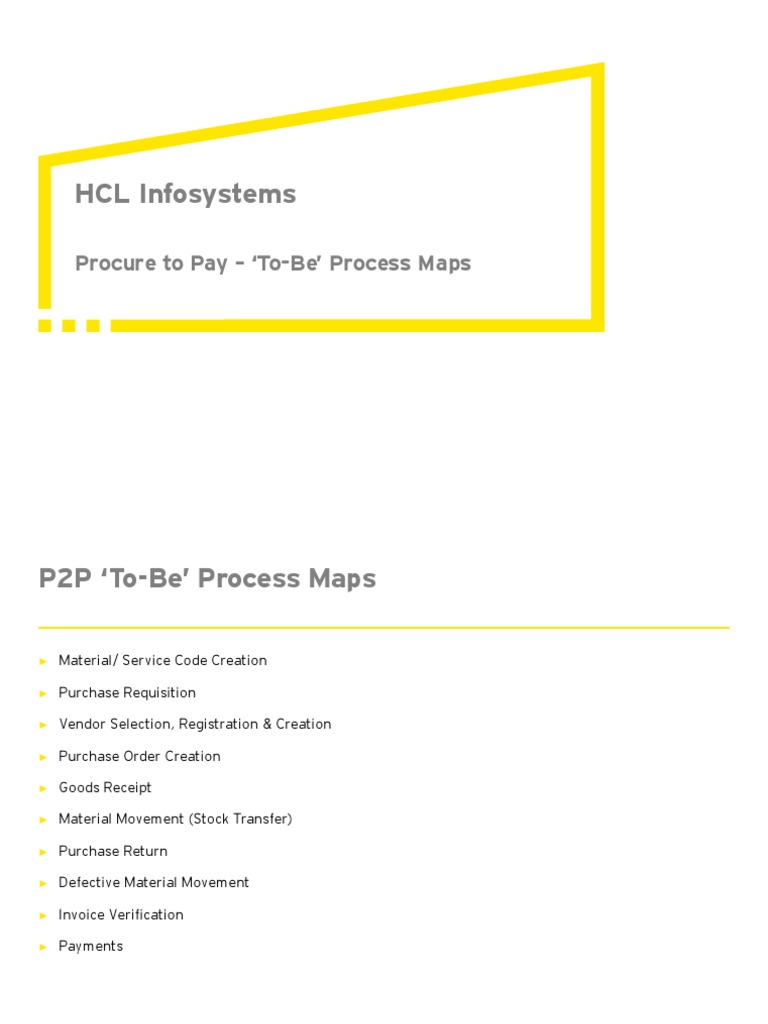 1 P2P - To Be - Process Flowcharts | PDF | Invoice | Payments
