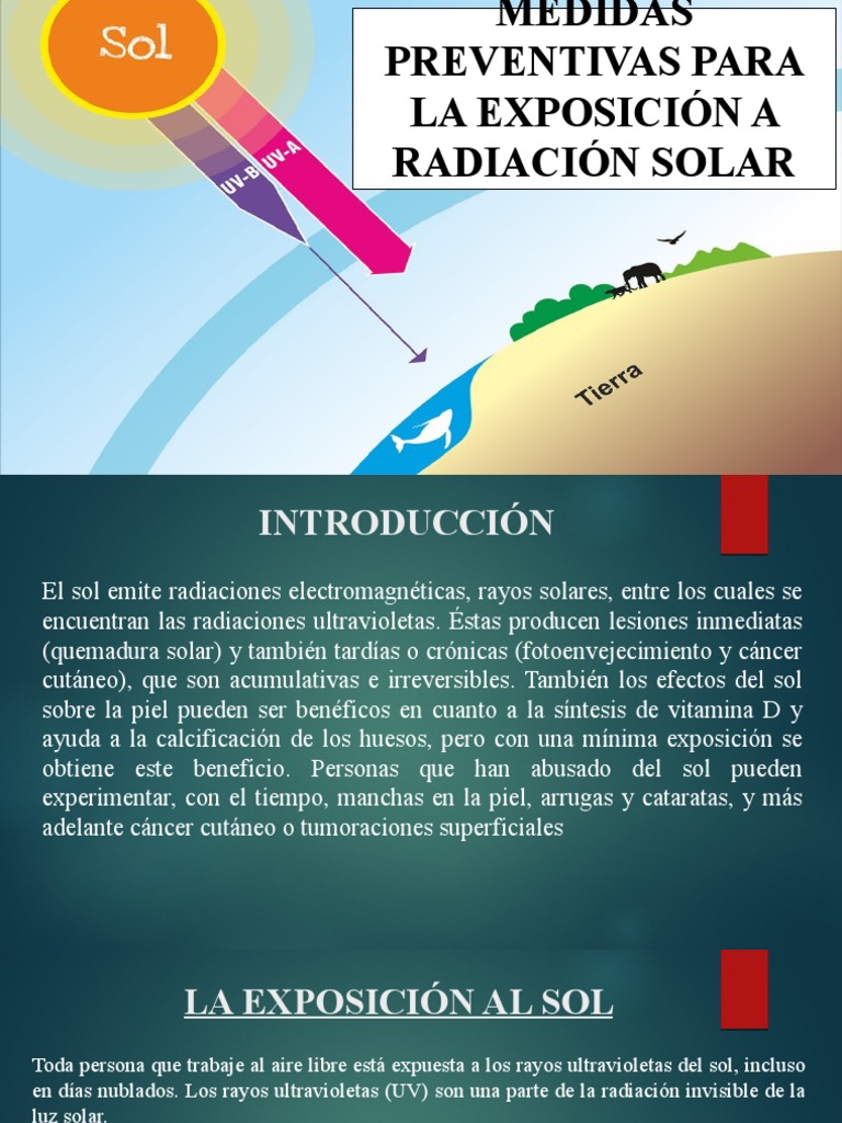 Medidas Preventivas para La Exposición A Radiación Solar | PDF ...