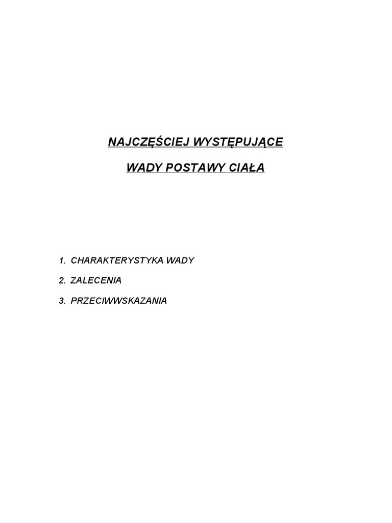 Wady | PDF