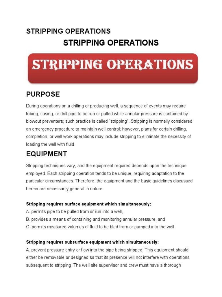 Stripping Operations | PDF