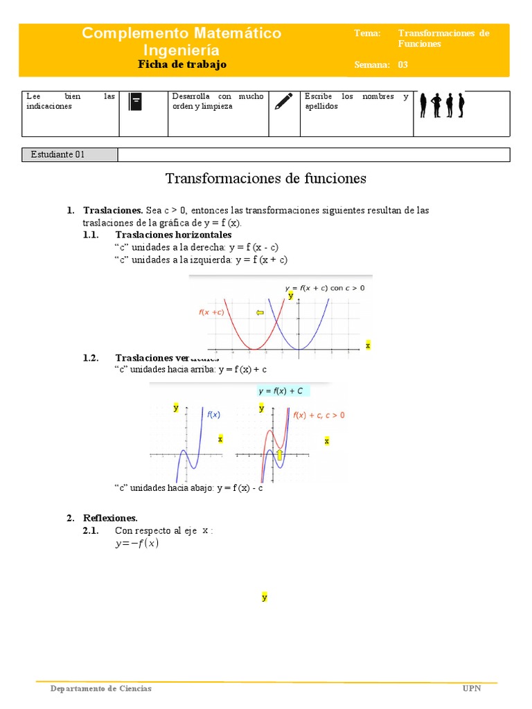 Ficha de Trabajo t3 | PDF | Enseñanza de matemática | Análisis matemático