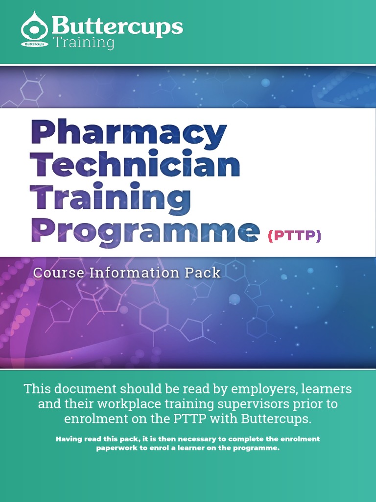 PTTP Course Information Pack - 1 - 0 | Download Free PDF | Pharmacy ...