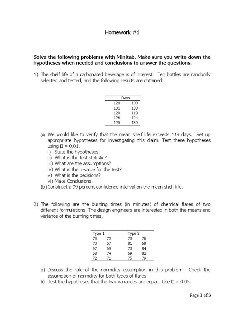Homework | PDF | P Value | Hypothesis