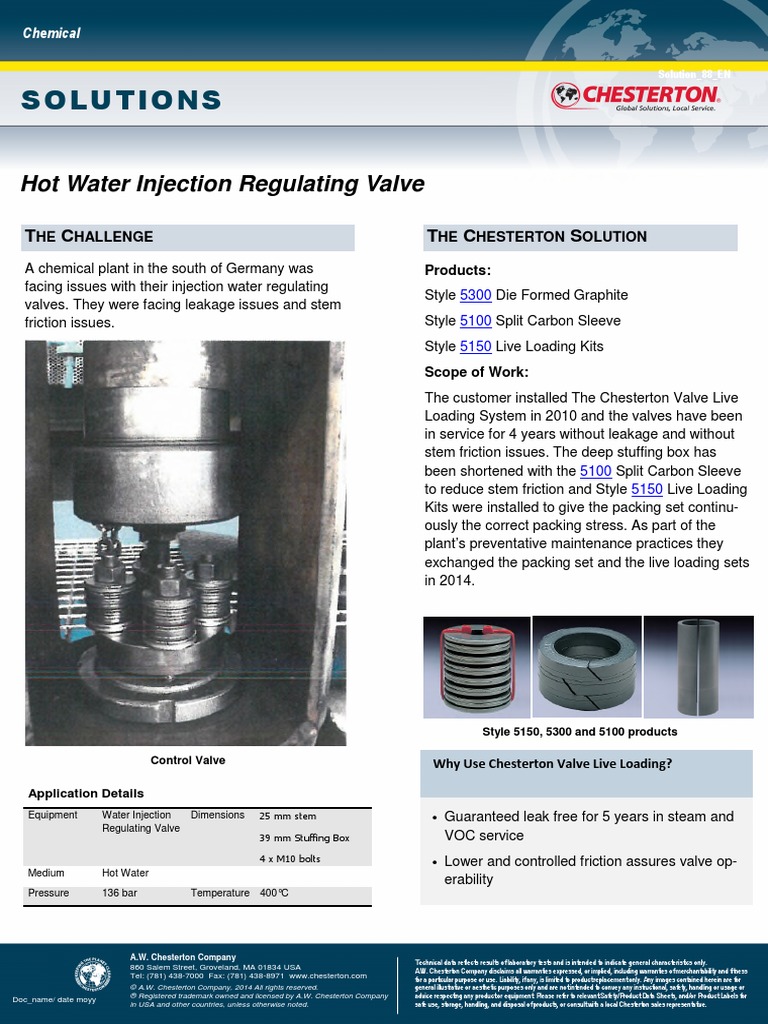Solutions: Hot Water Injection Regulating Valve | PDF | Valve | Water