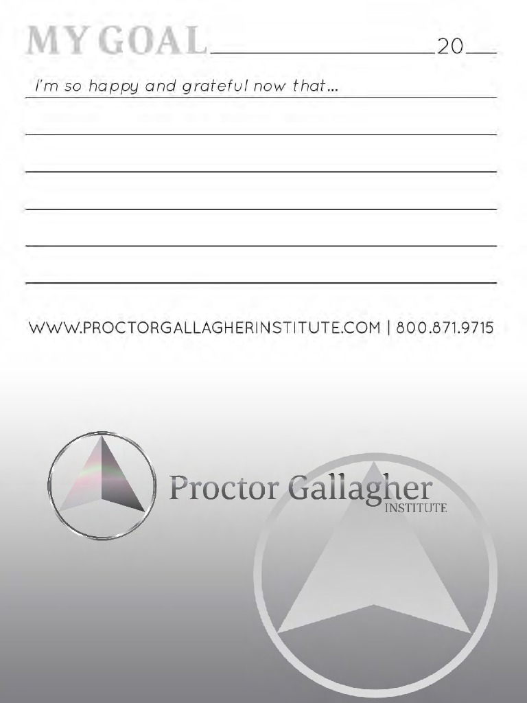 PGI Goal Card | PDF