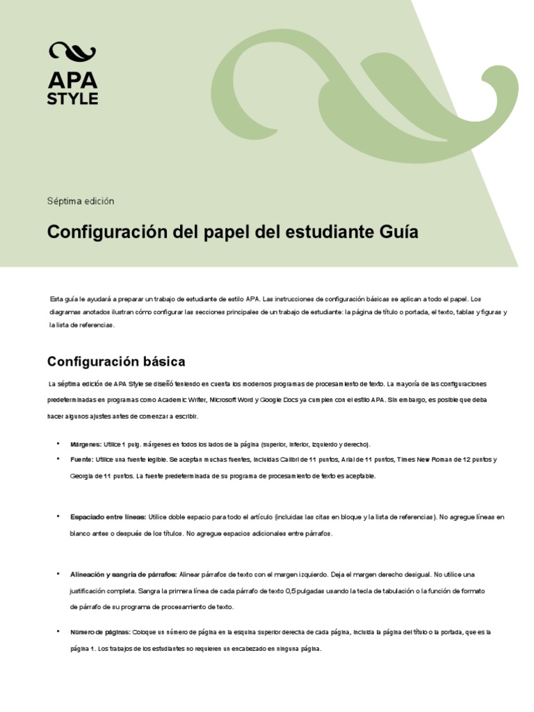 Student Paper Setup Guide - En.es | PDF | Informática y tecnología de ...