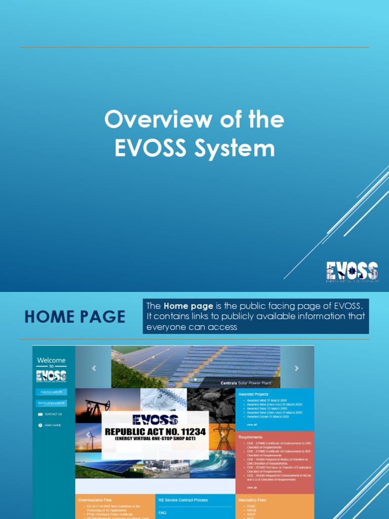 Overview of The EVOSS System | PDF | Login | Password
