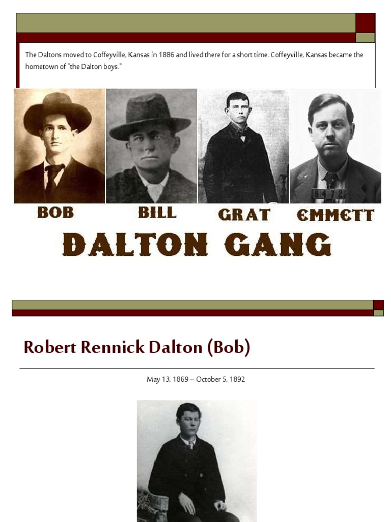 Dalton Brothers | PDF | American Folklore | Outlaws Of The American Old ...